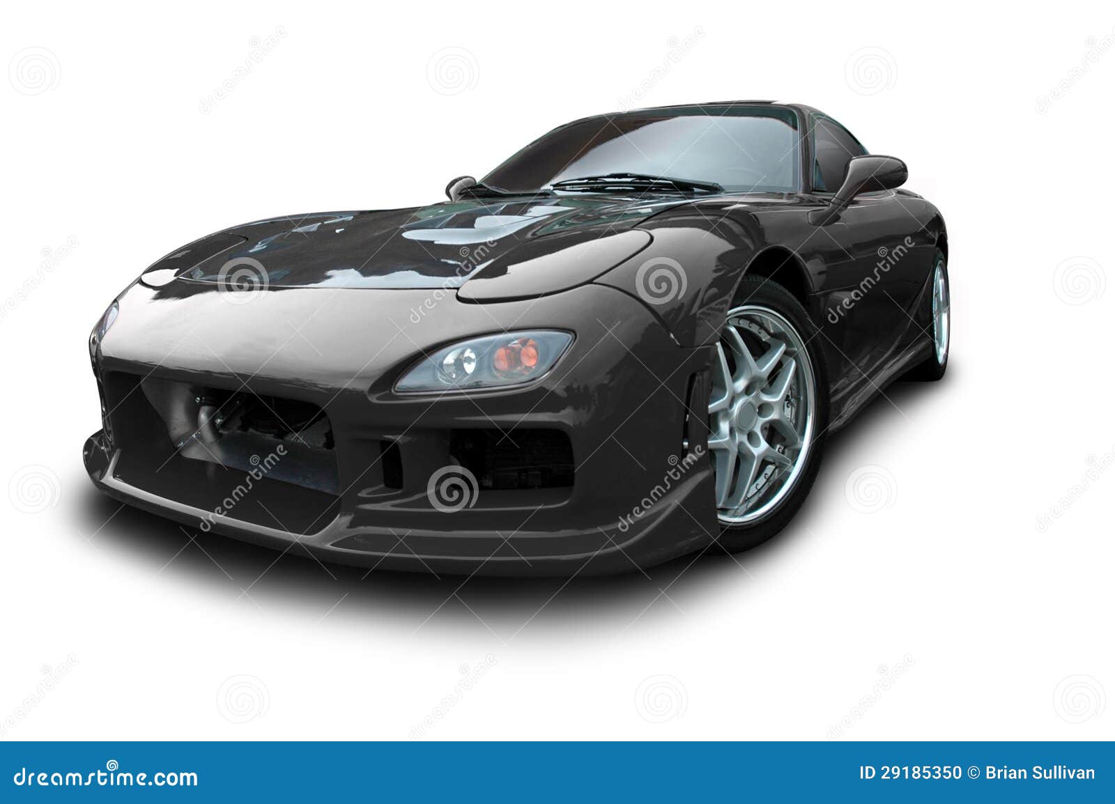 RX7 Sports Car Isolated on White Stock Photo - Image of view, exotic ...