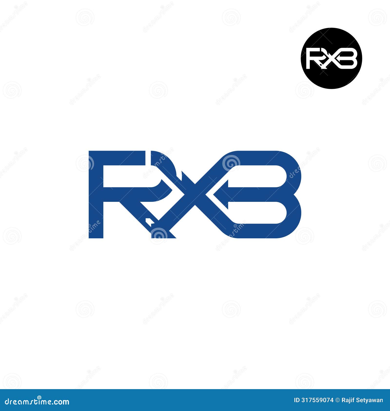 RXB Logo Letter Monogram Design Stock Vector - Illustration of business ...
