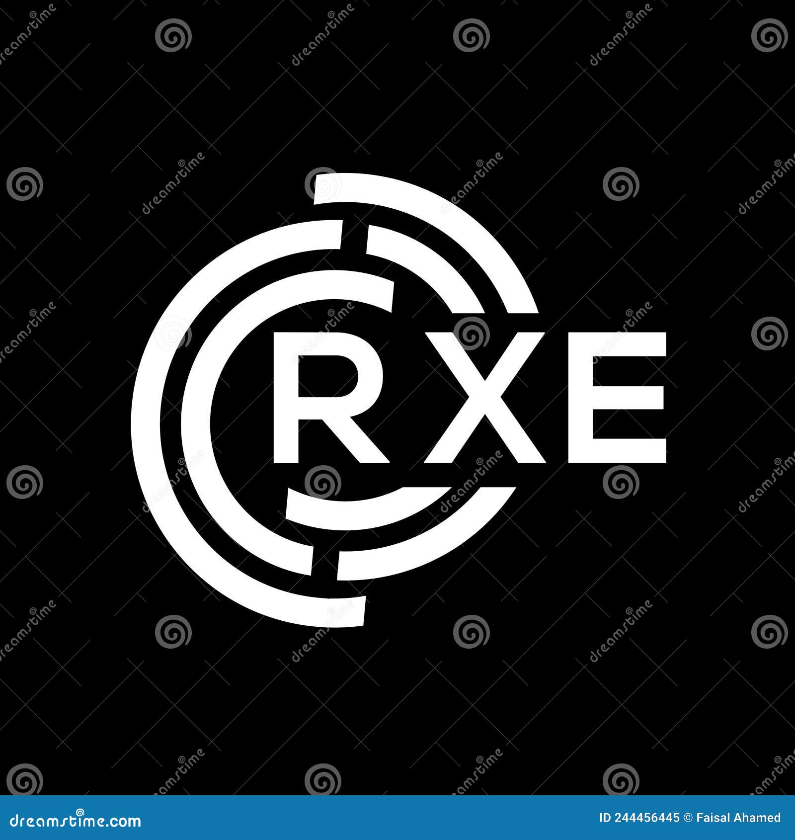 RXE Letter Logo Design. RXE Monogram Initials Letter Logo Concept. RXE ...
