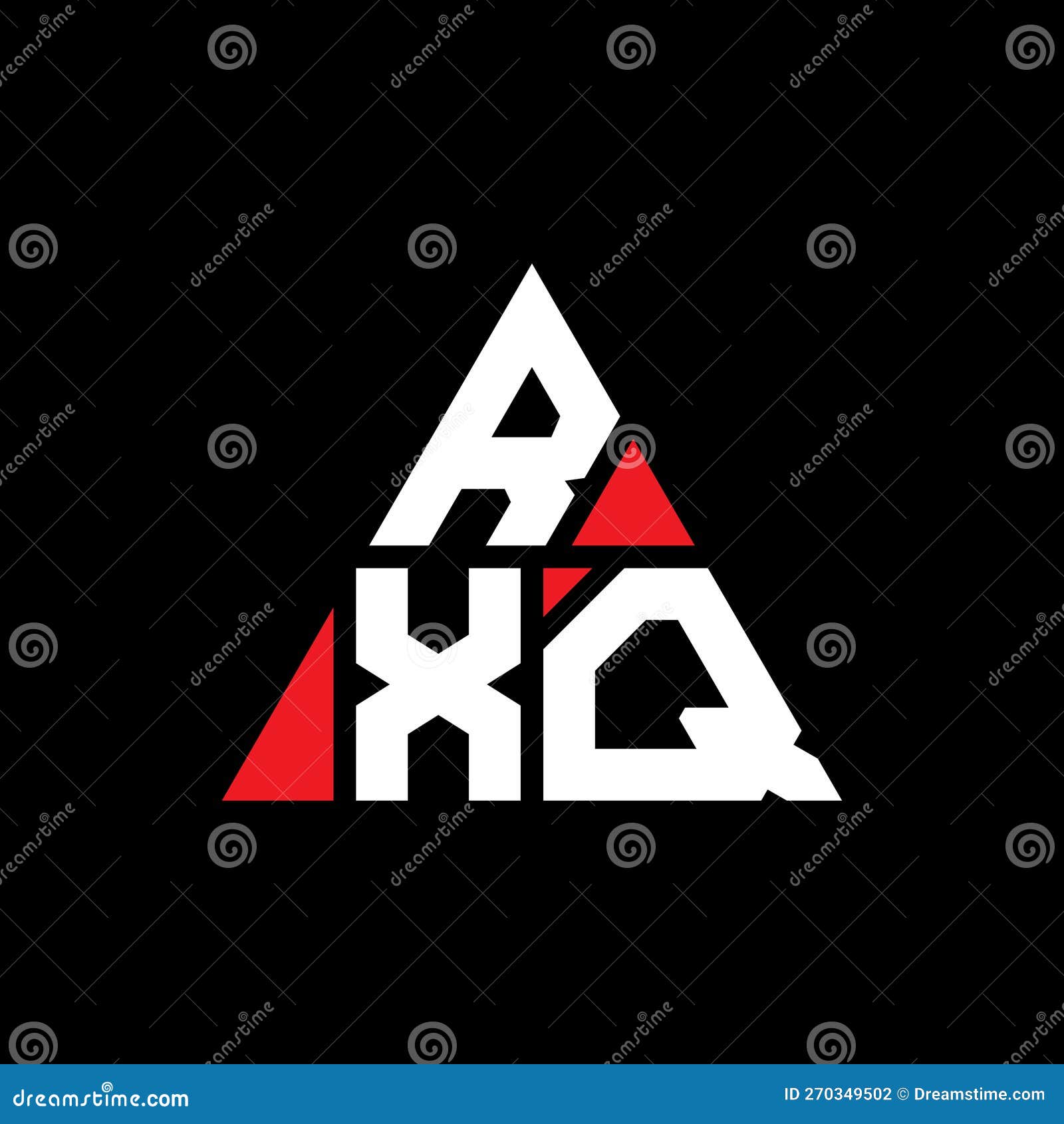 RXQ Triangle Letter Logo Design with Triangle Shape. RXQ Triangle Logo ...