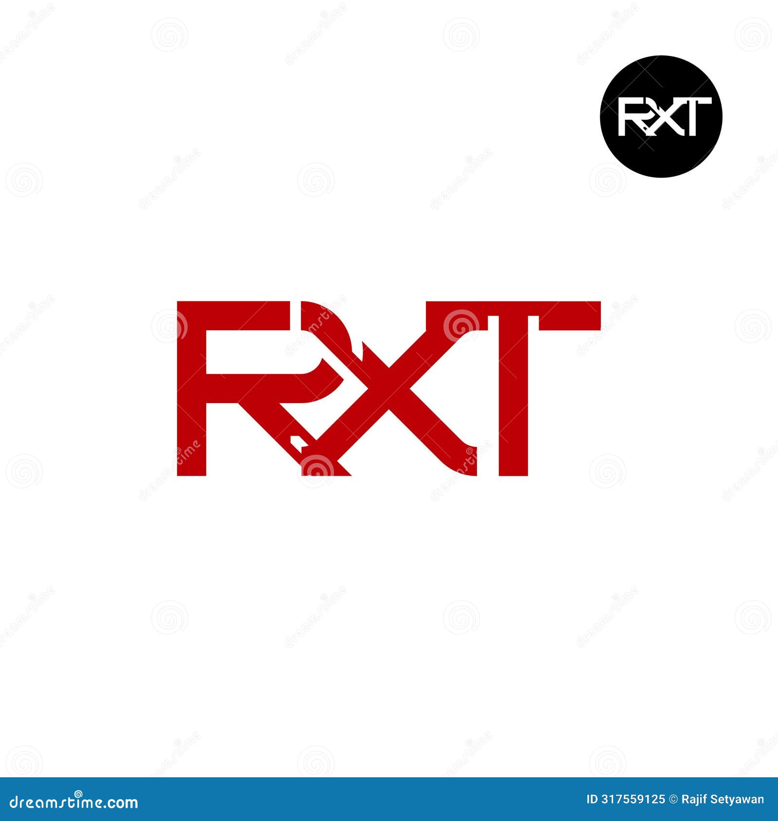 RXT Logo Letter Monogram Design Stock Illustration - Illustration of ...