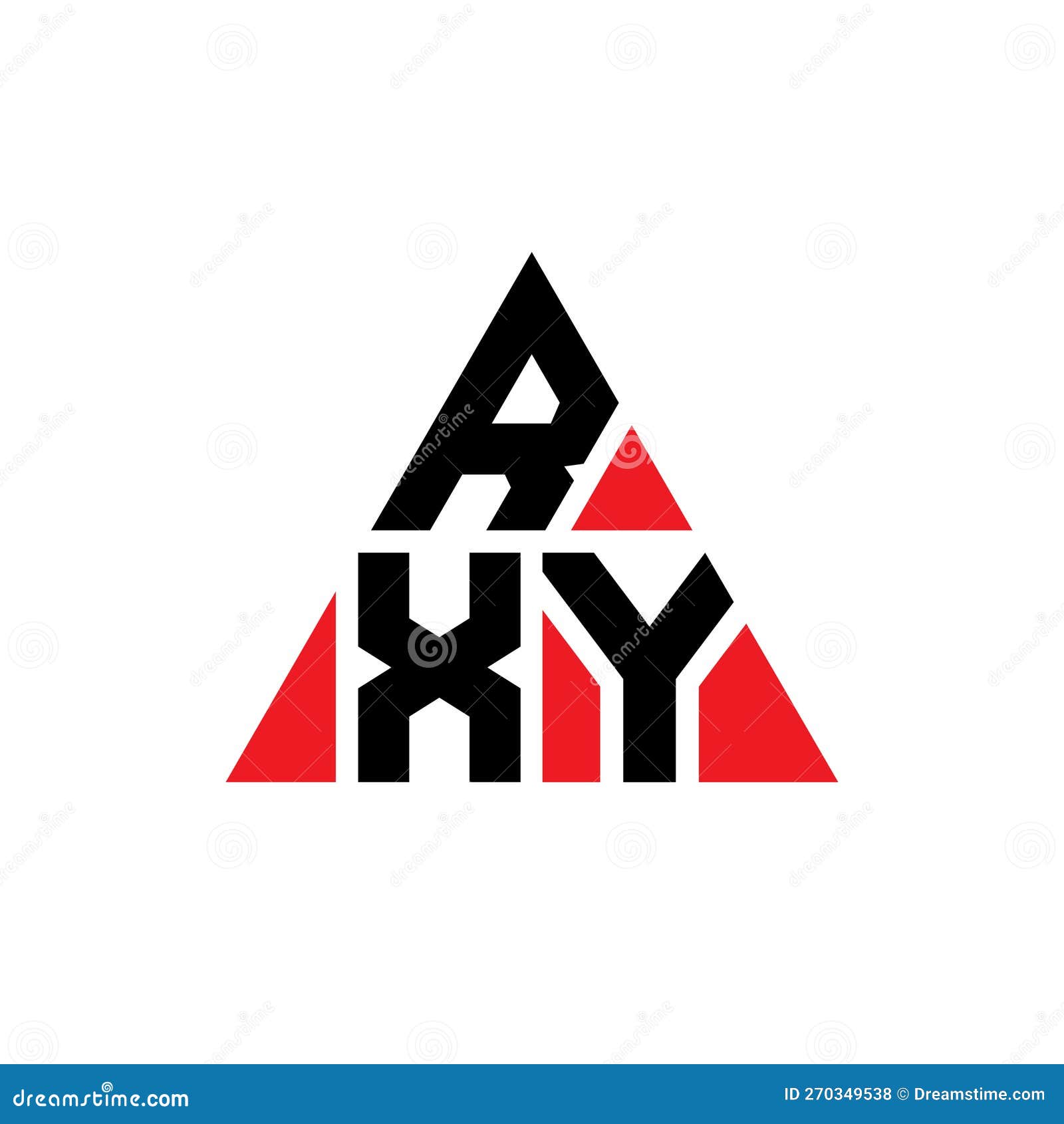 RXY Triangle Letter Logo Design with Triangle Shape. RXY Triangle Logo ...
