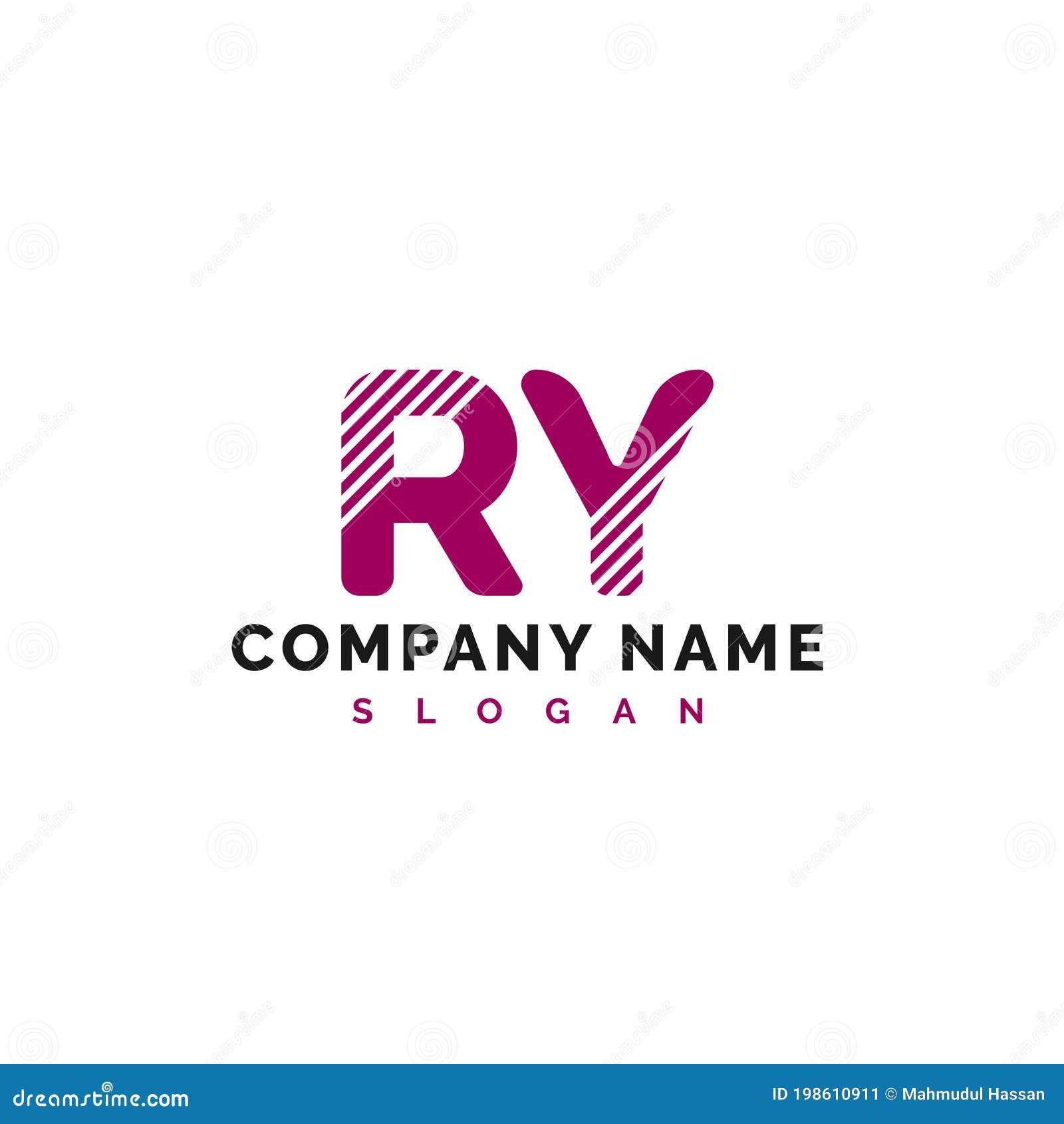 RY Letter Logo Design. RY Letter Logo Vector Illustration - Vector ...