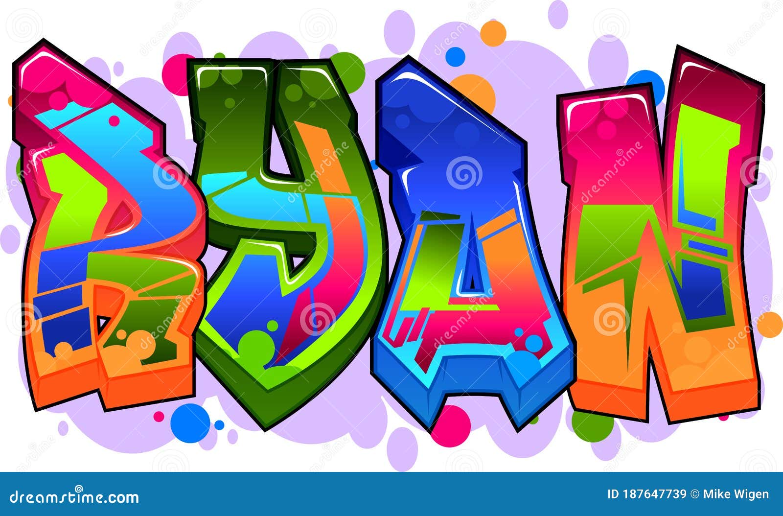 Ryan Name In Graffiti