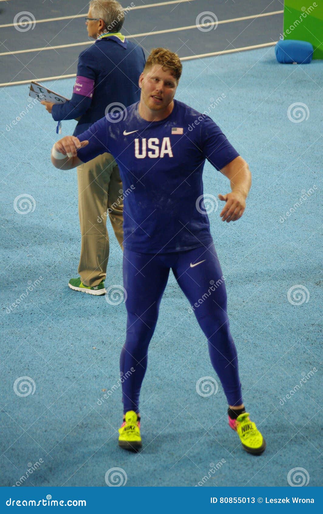 Ryan Crouser Een Amerikaanse Geschotene Putter Redactionele Stock Foto ...