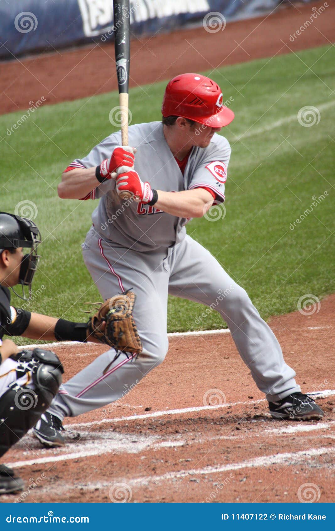 Ryan Hanigan of Cincinnati Reds Editorial Photography - Image of base ...