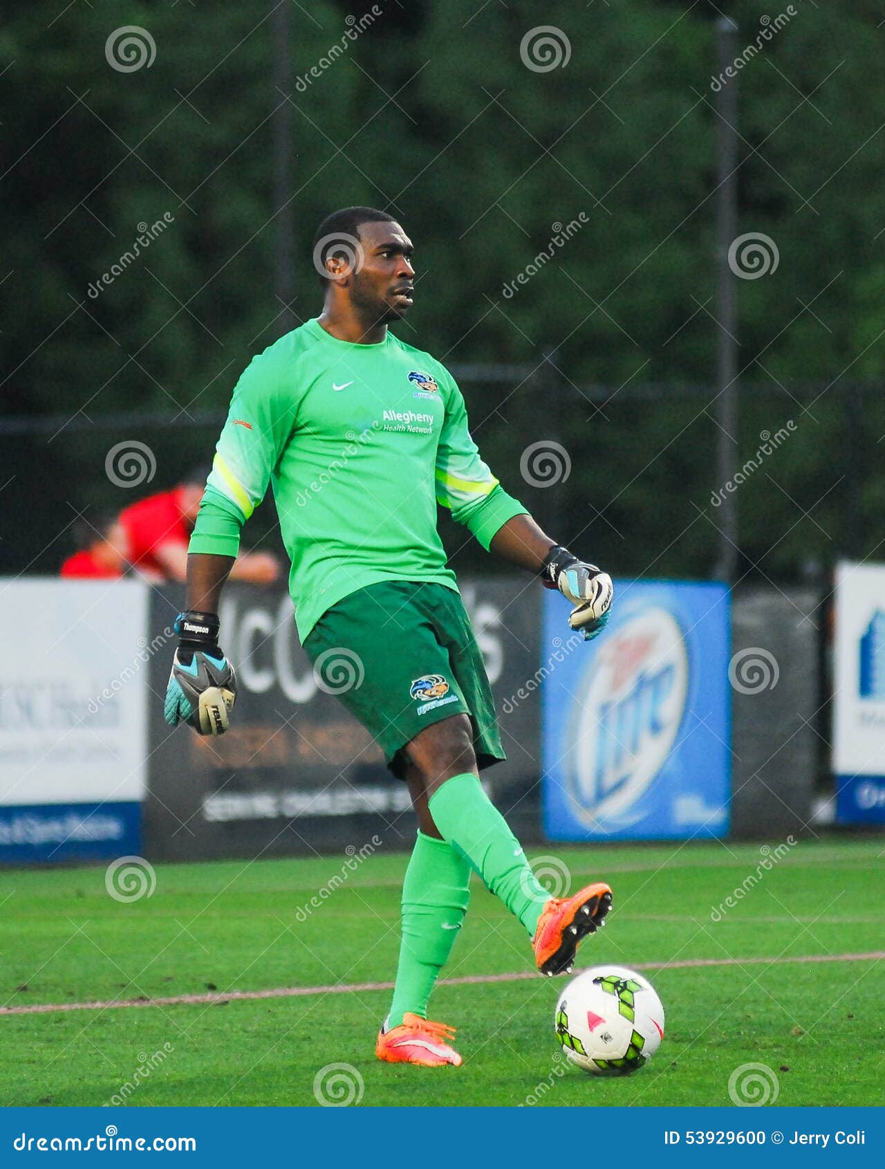 Ryan Thompson, Goal Keeper, Pittsburgh RiverHounds Editorial Image ...
