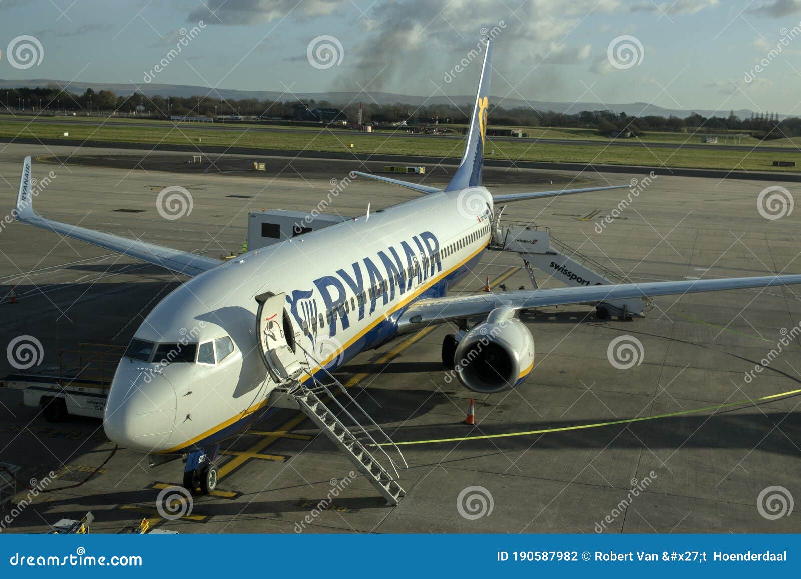 Ryanair Planes at Manchester Airport England 9-12-2020 Editorial ...