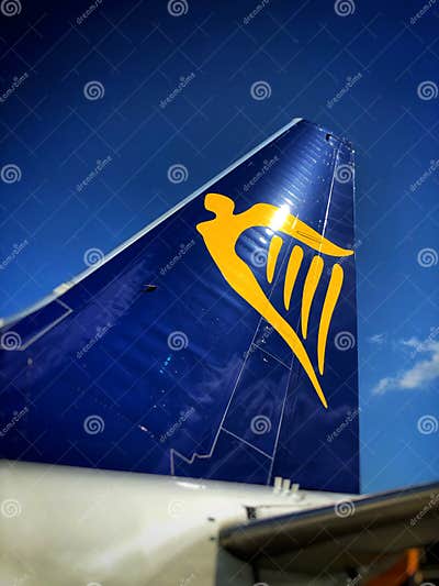Ryanair tail fin editorial image. Image of logo, ryanair - 160055075