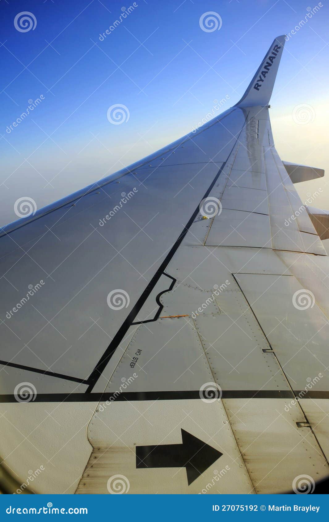 Ryanair Passenger Jet Wing Winglet Editorial Photography - Image of ...