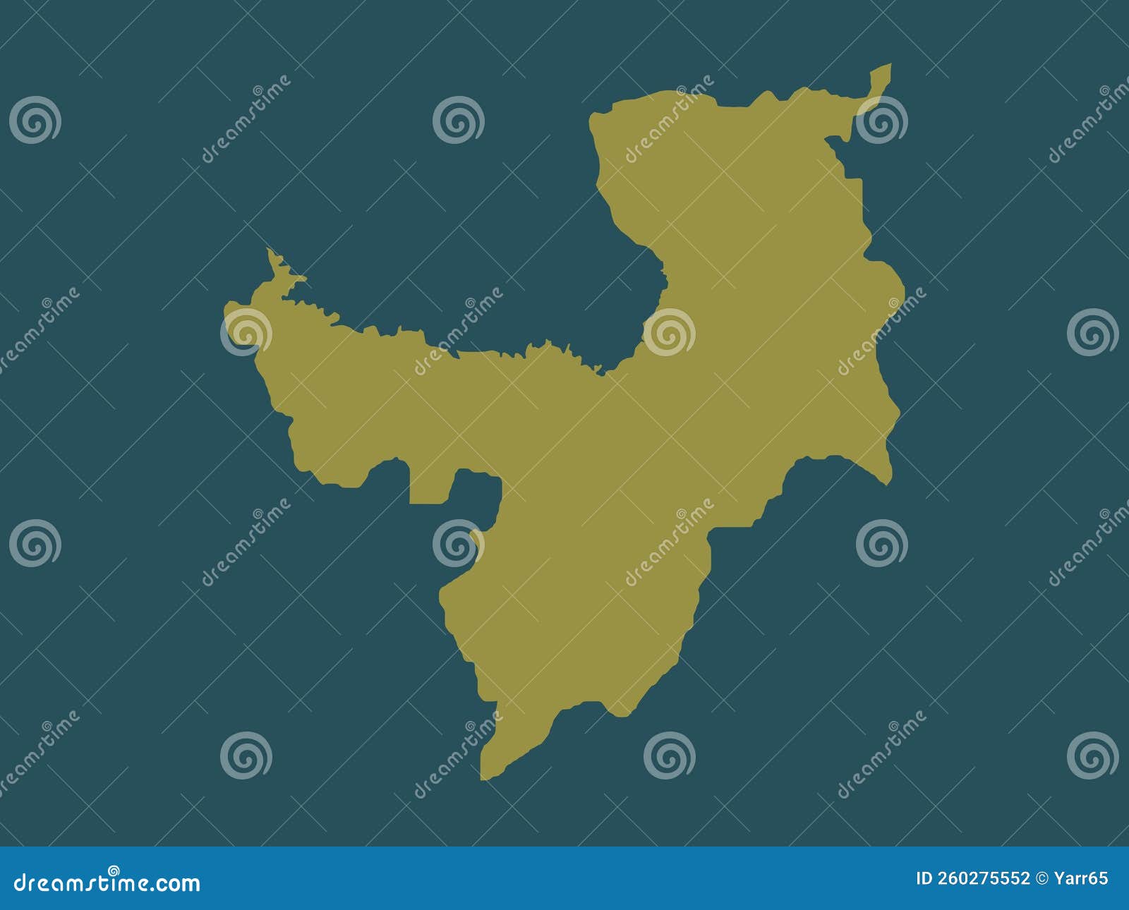 Ryanggang, North Korea. Solid. No Legend Stock Illustration ...