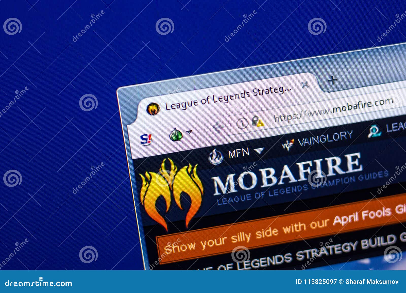 Ryazan, Russia - April 29, 2018: Homepage of Mobafire Website on the ...