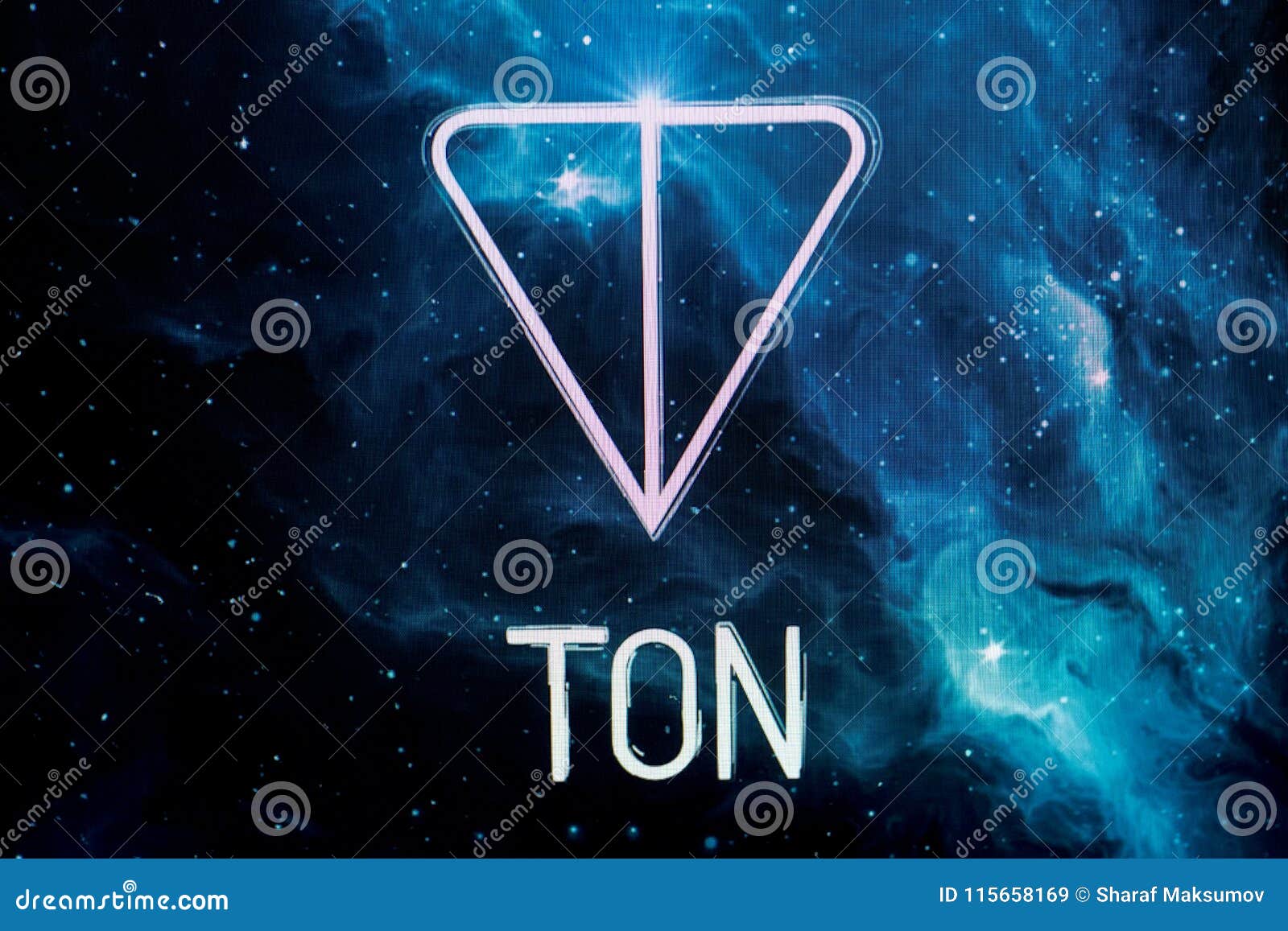 The Logo Of The Telegram Messenger Behind Bars. The Concept Of Telegram ...