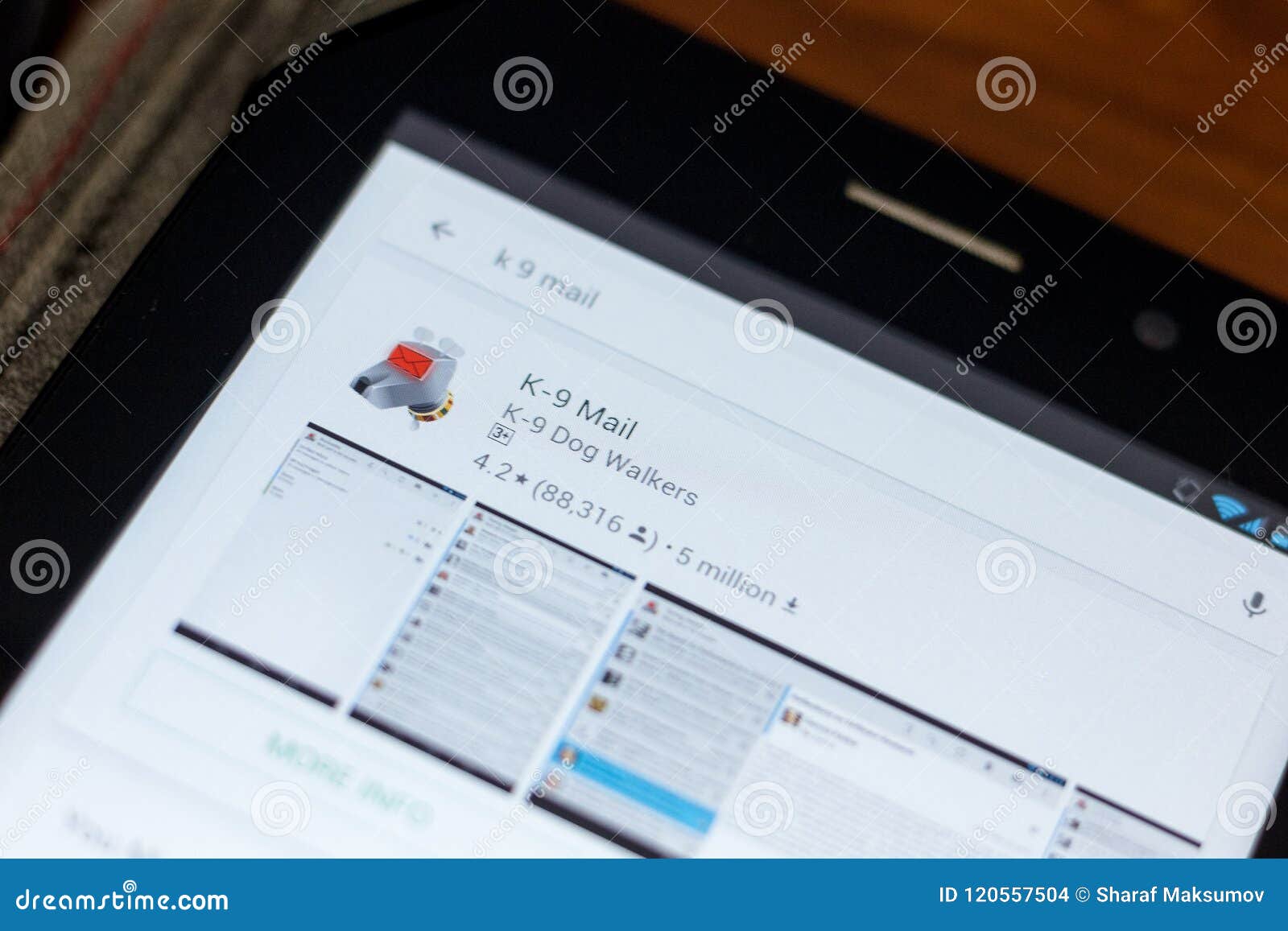 Ryazan, Russia - July 03, 2018: K-9 Mail Icon in the List of Mobile ...