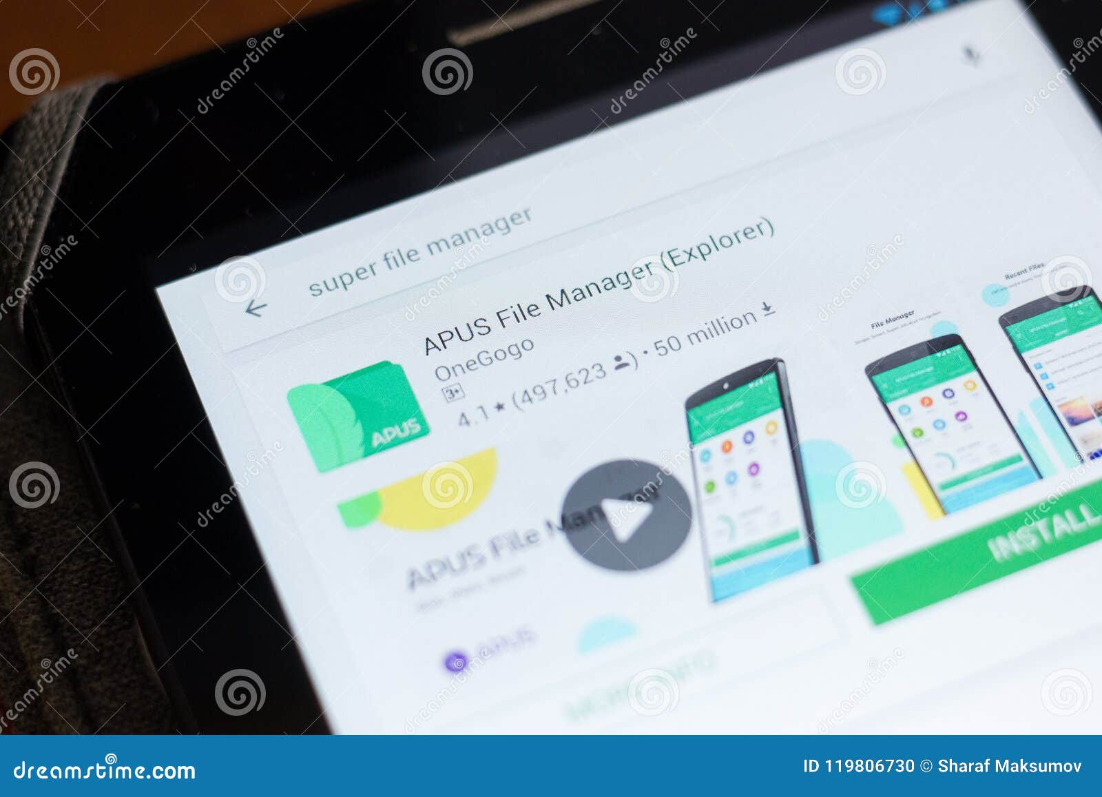 Ryazan, Russia - June 24, 2018: APUS File Manager Icon on the List of ... Ryazan, Russia - June 24, 2018: APUS File Manager Icon on the List of ...