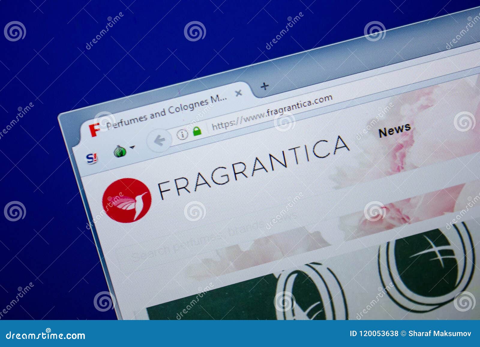 Ryazan, Russia - June 26, 2018: Homepage of Fragrantica Website on the ...