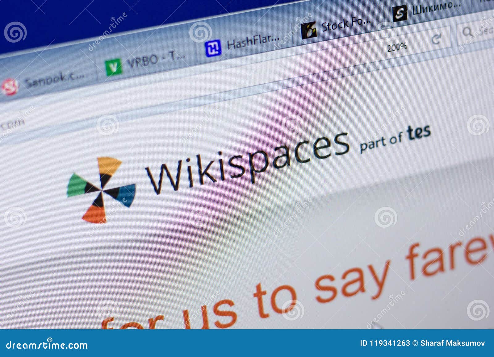 Ryazan, Russia - June 17, 2018: Homepage of WikiSpaces Website on the ...