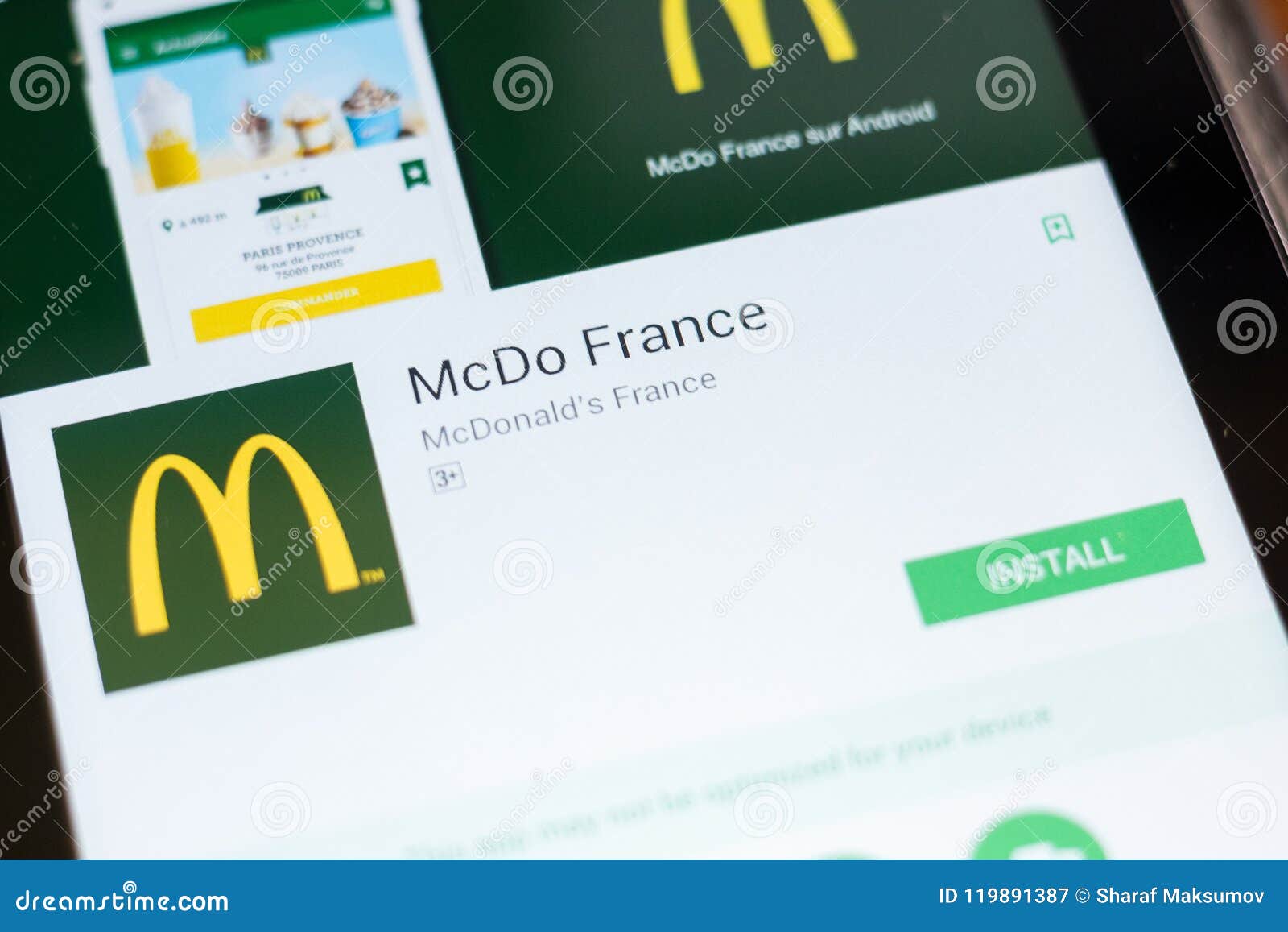 Ryazan, Russia - June 24, 2018: McDonalds France, McDo Mobile App on ... Ryazan, Russia - June 24, 2018: McDonalds France, McDo Mobile App on ...