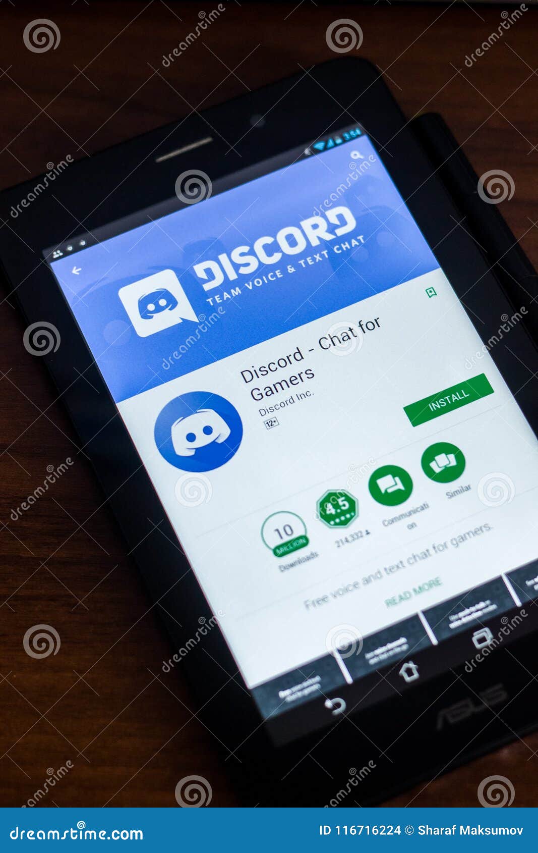 Ryazan, Russia - March 21, 2018 - Discord Mobile App on the Display of ...