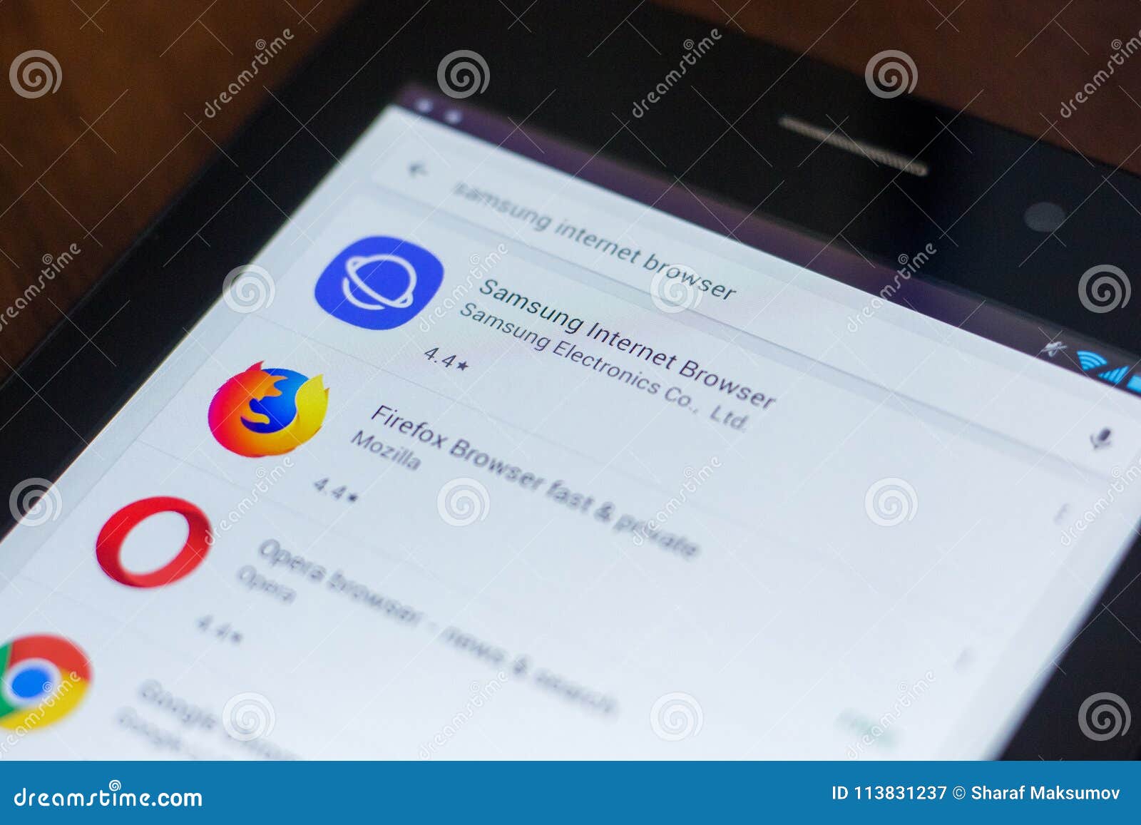 Ryazan, Russia - March 21, 2018 - Samsung Internet Browser Icon in a ...
