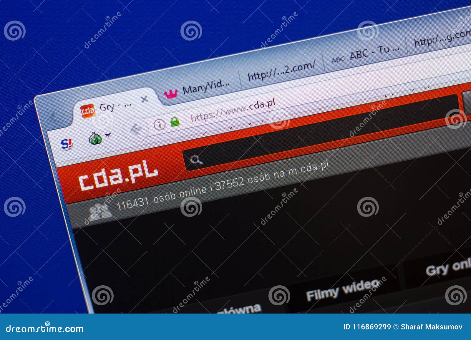Ryazan, Russia - May 13, 2018: Cda Website on the Display of PC, Url ...
