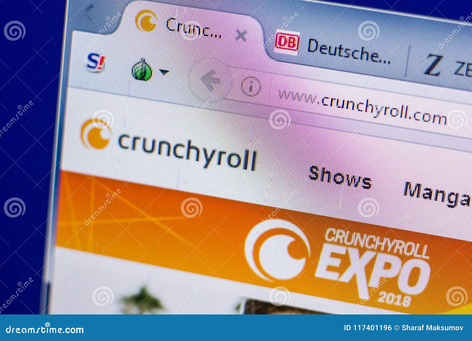 Ryazan, Russia - May 20, 2018: Homepage of Crunchyroll Website on the ...