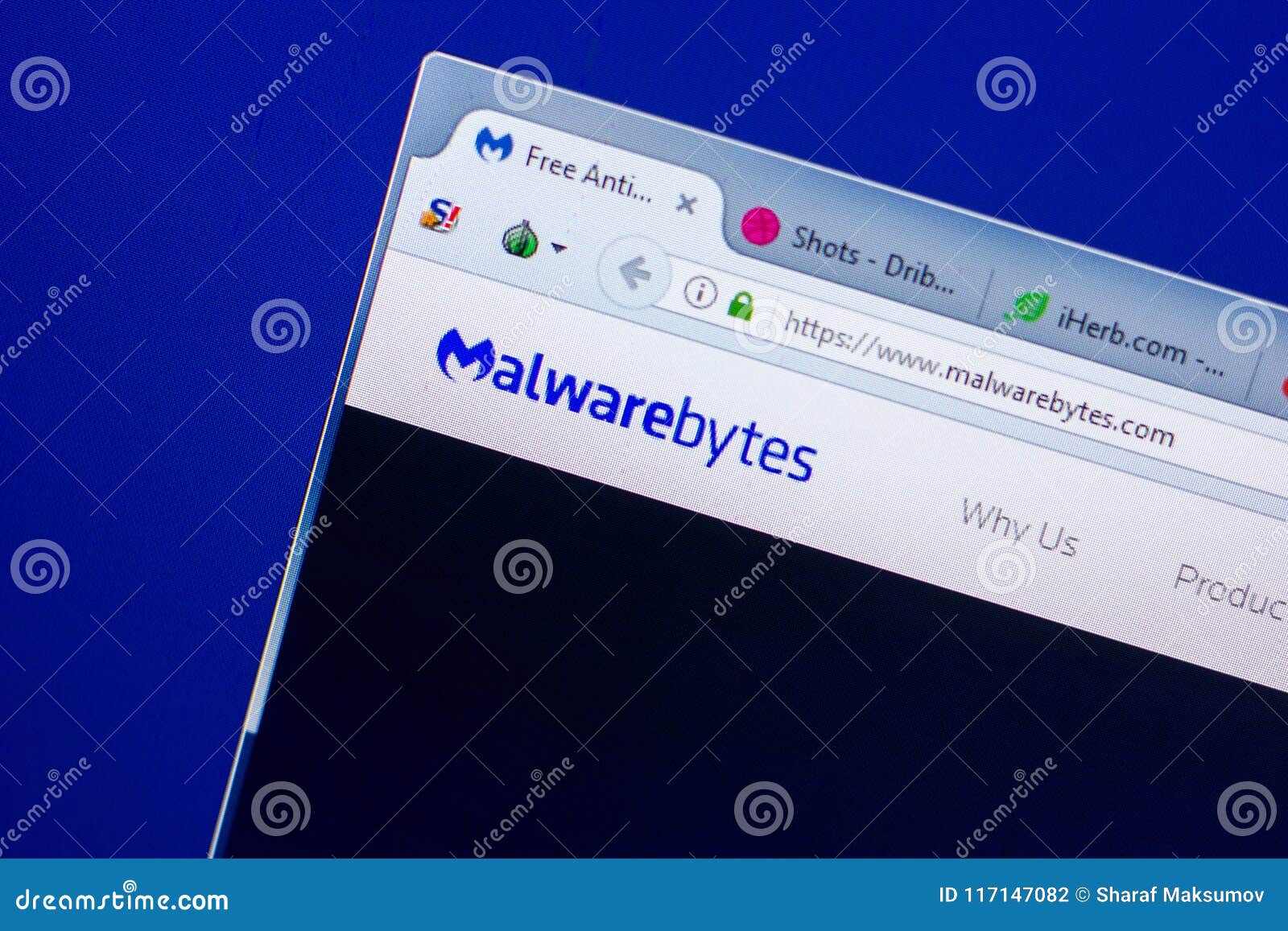 Ryazan, Russia - May 20, 2018: Homepage of Malwarebytes Website on the ...
