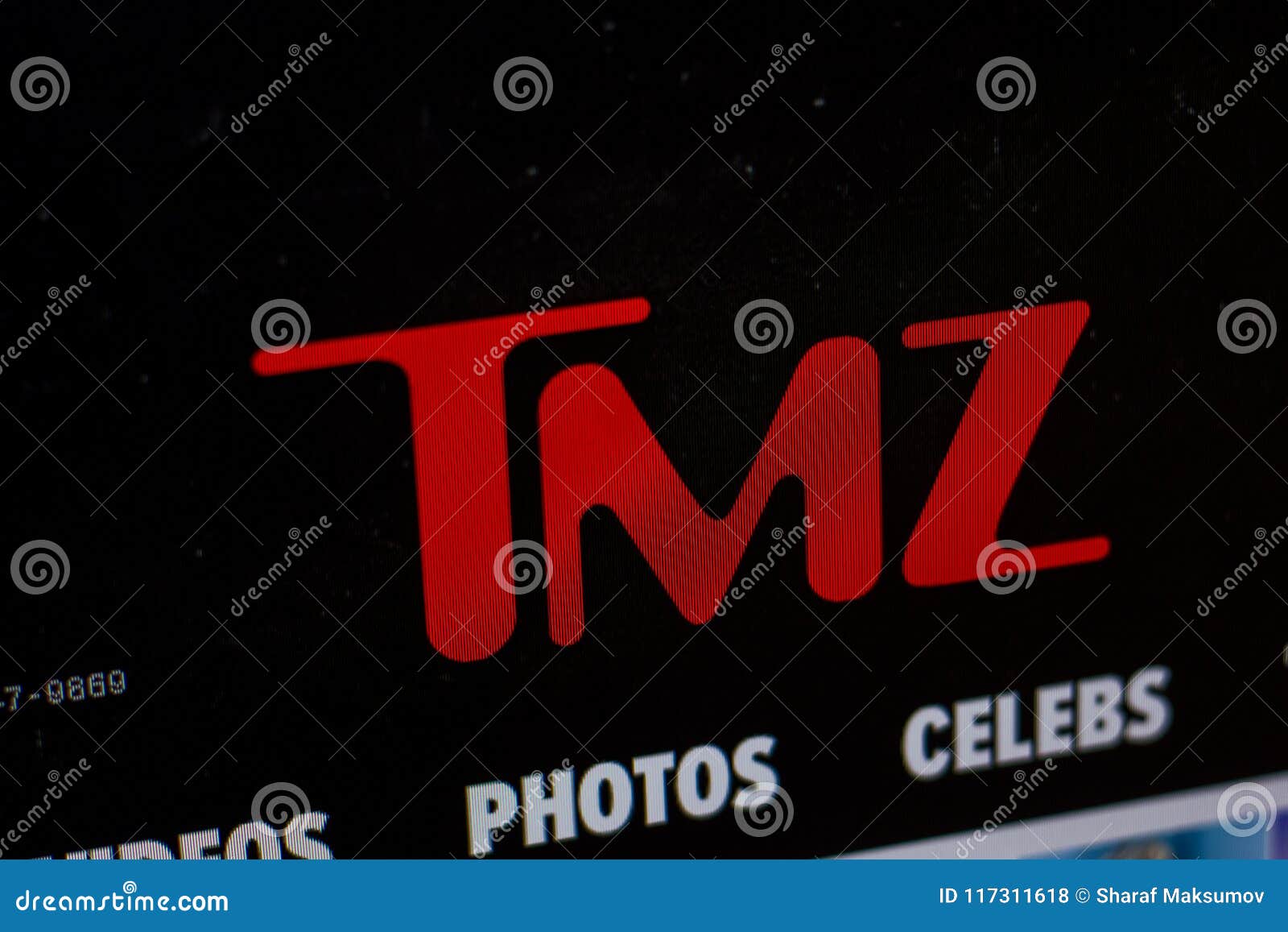 Ryazan, Russia - May 20, 2018: Homepage of TMZ Website on the Display ...