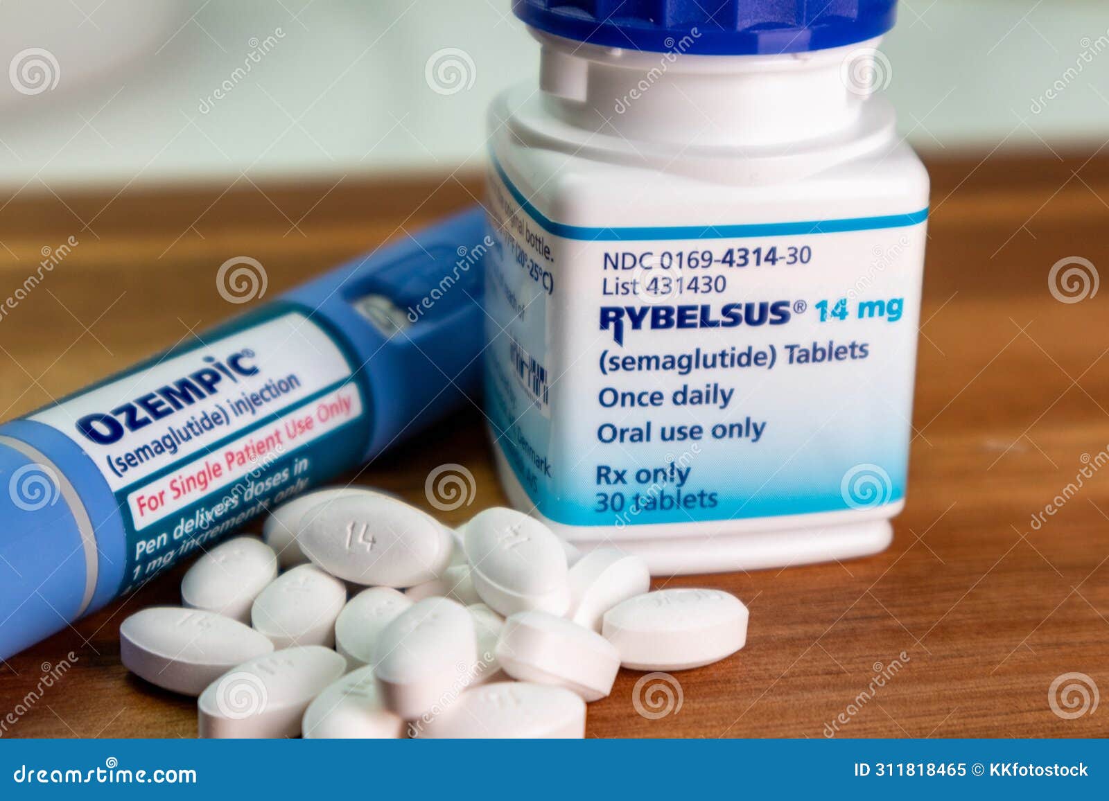 Ozempic and Rybelsus Semaglutide Editorial Image - Image of medication ...