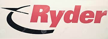 Ryder truck logo editorial stock photo. Image of white - 16458733