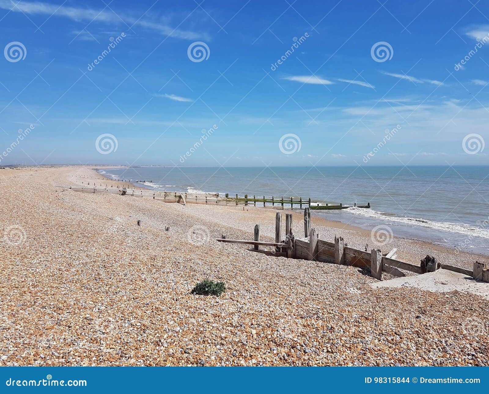Rye Beach stock photo. Image of beautiful, britain, british - 98315844