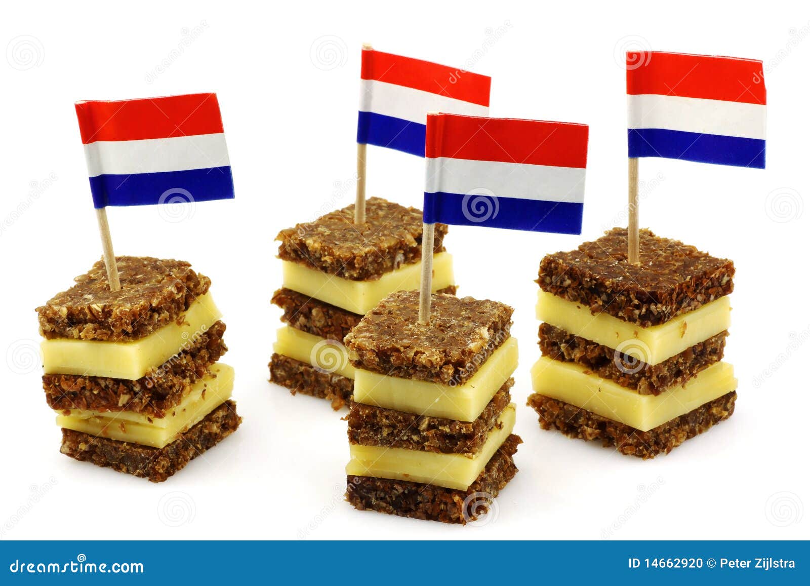 Rye Bread and Cheese Snacks Stock Photo - Image of party, brown: 14662920