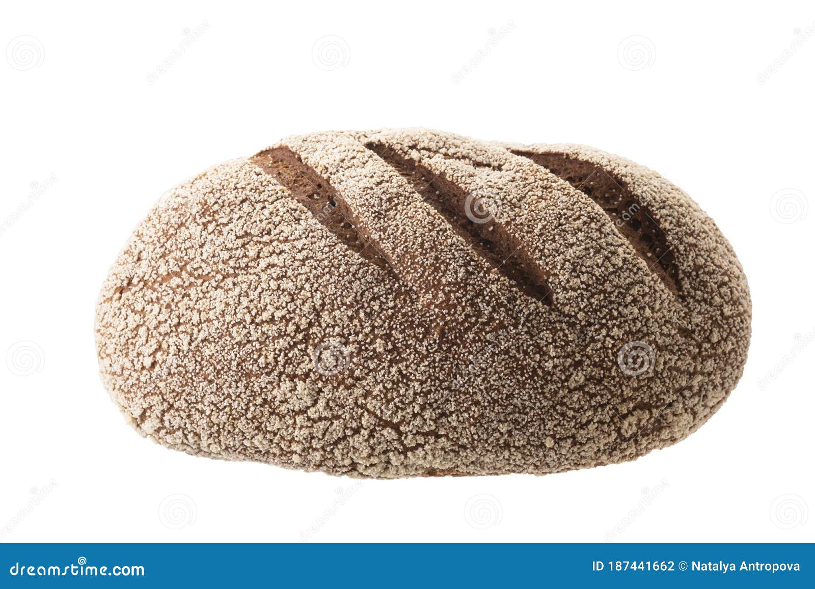 Rye Bread Isolate on White Background Stock Photo - Image of brown ...