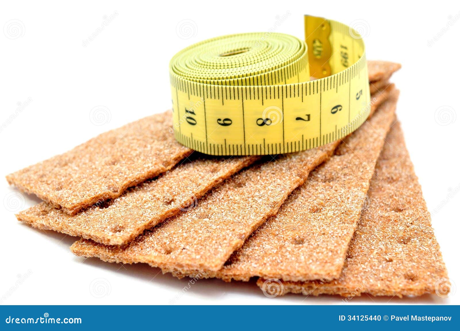Rye Bread and Measuring Tape Stock Photo - Image of pile, items: 34125440