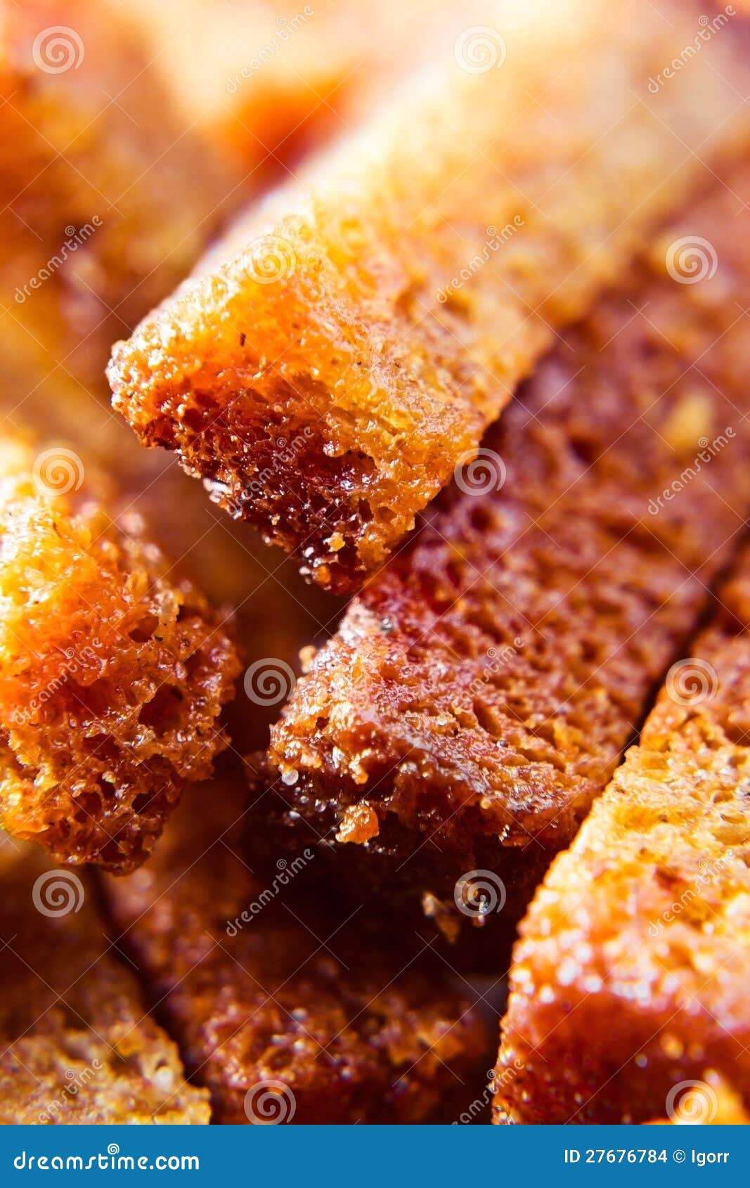 Rye Bread Roasted with Salt and Vegetable Oil Stock Photo - Image of ...