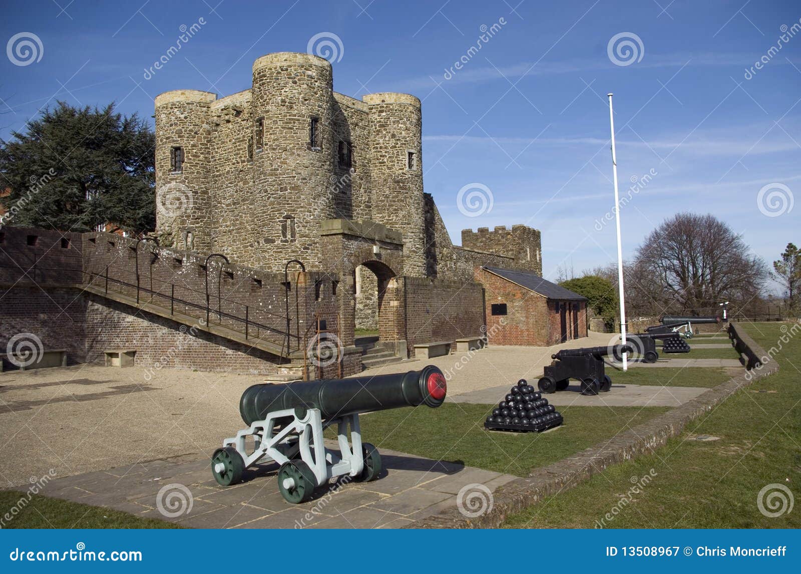 Rye Castle stock image. Image of cannon, castles, ancient - 13508967