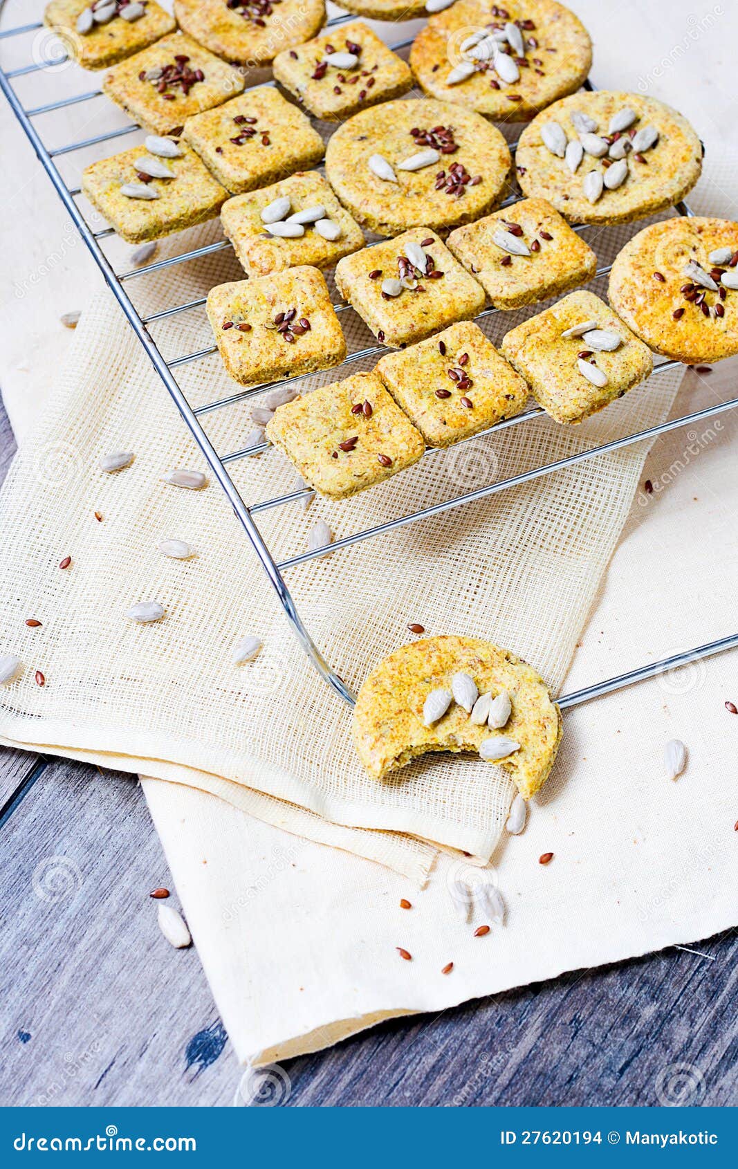 Rye Crackers stock photo. Image of crackers, seeds, biscuit - 27620194