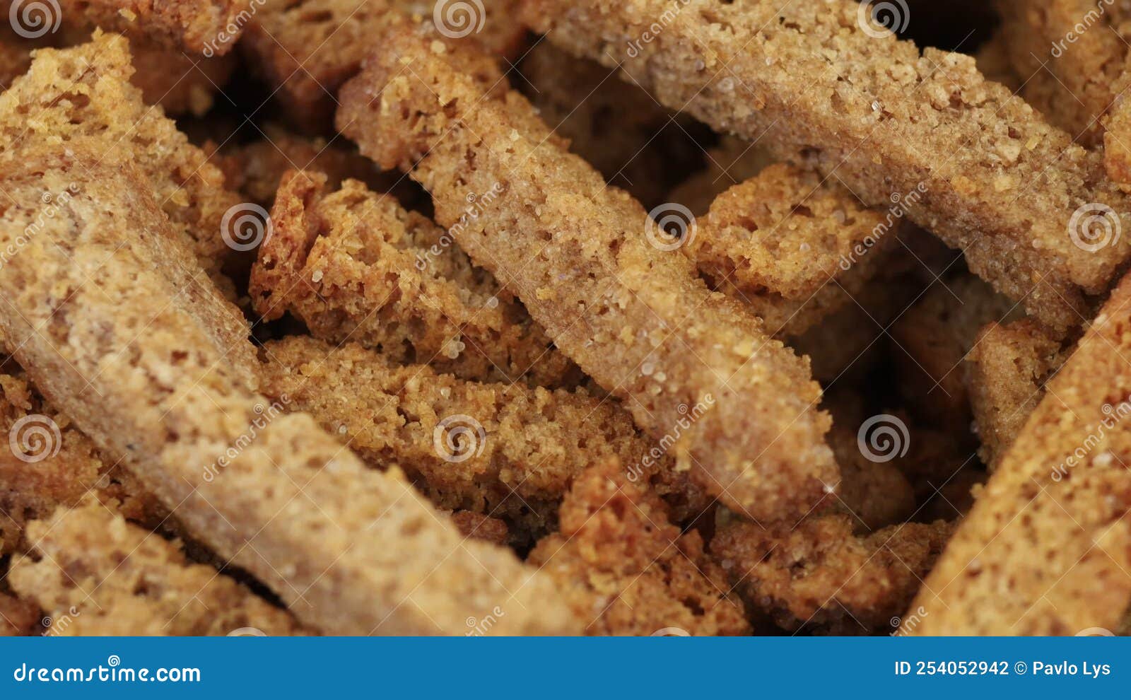 Rye Crackers. Snacks Rye Crackers in a Strip Stock Footage - Video of ...