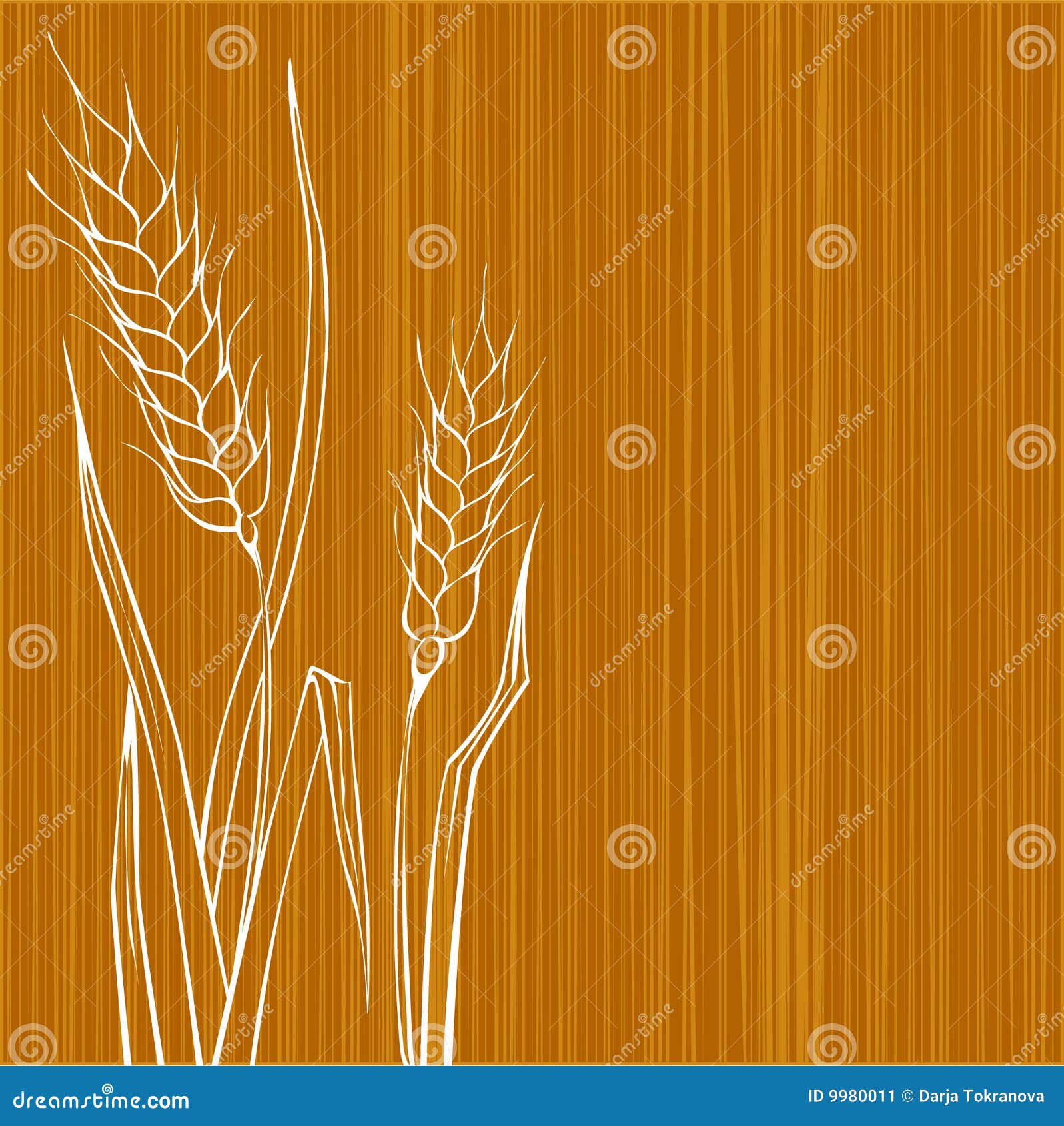 Rye design stock vector. Illustration of elegant, lineart - 9980011