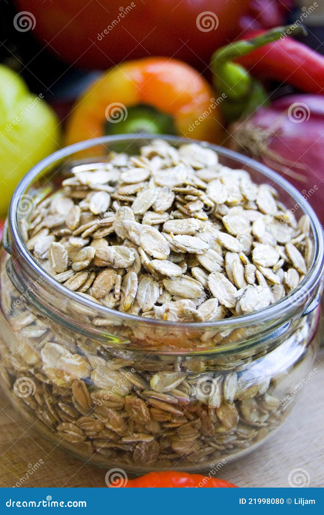 Rye flakes stock photo. Image of vegan, cuisine, baked - 21998080