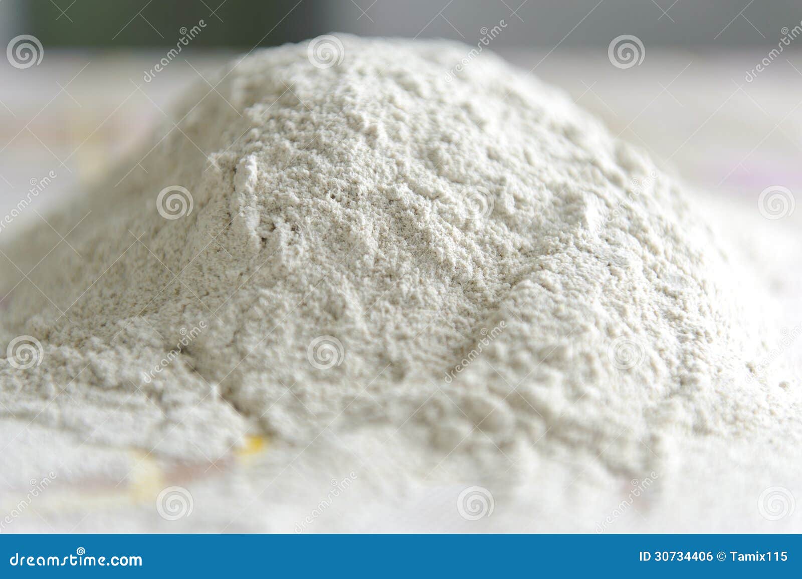 Rye flour closeup stock photo. Image of baking, home - 30734406