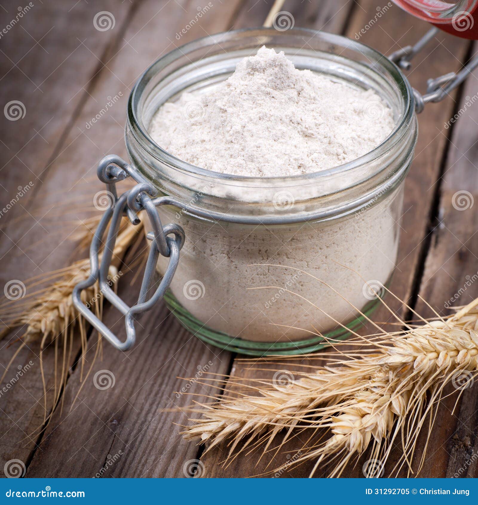 Rye flour stock image. Image of meal, cake, nutrition - 31292705