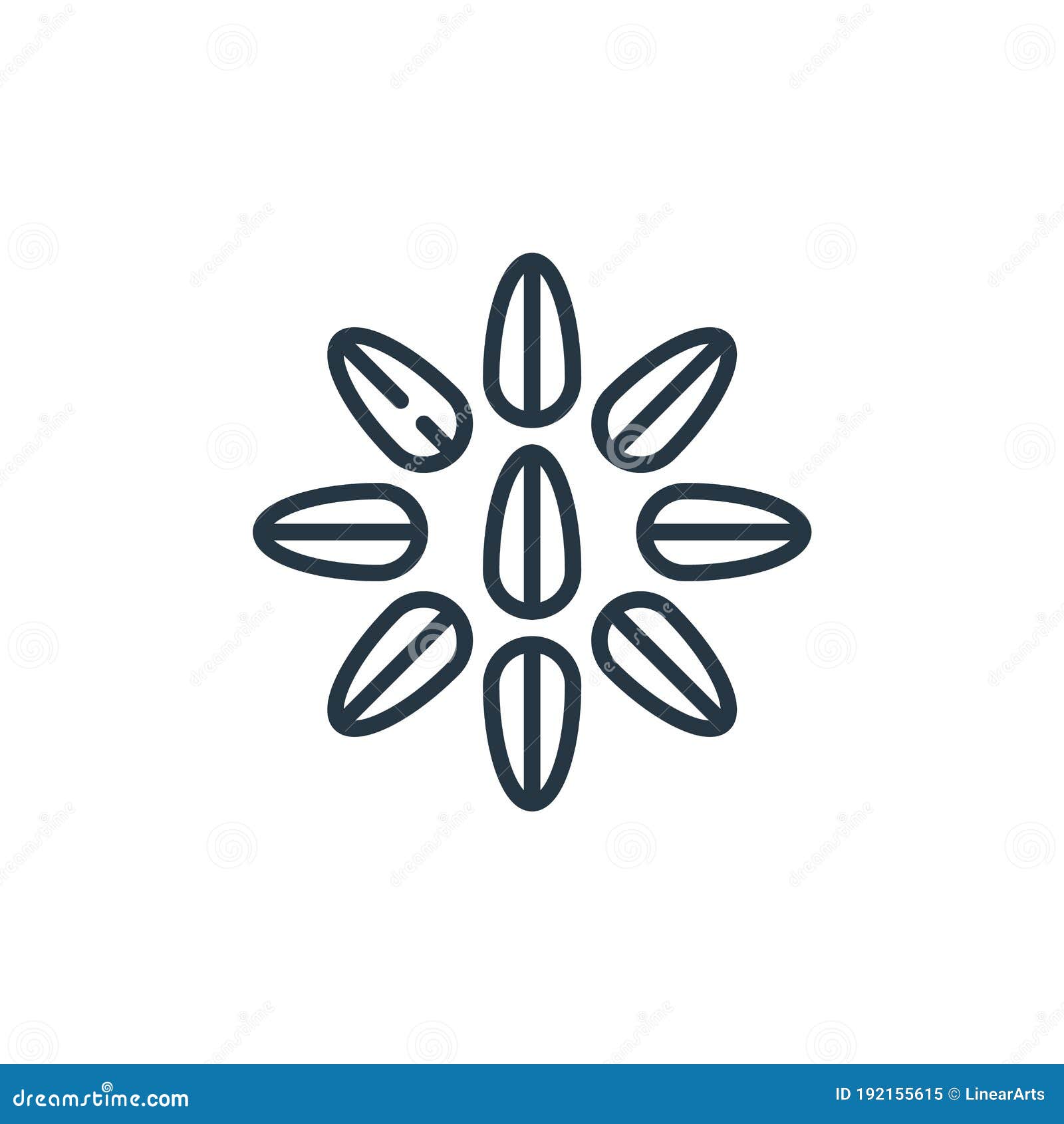 Rye Icon Vector from Food and Drinks Allergy Concept. Thin Line ...