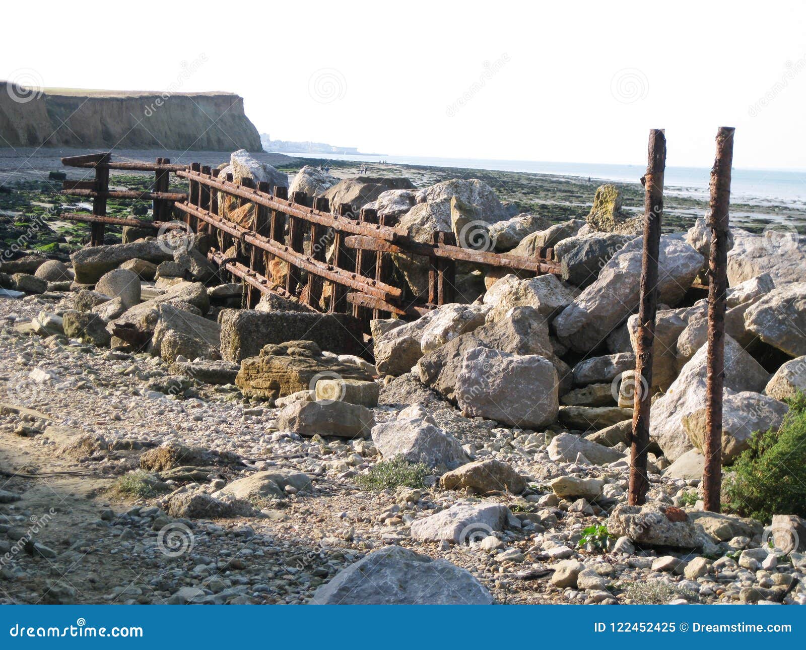 Rye Reculver seaside stock image. Image of seside, rock - 122452425