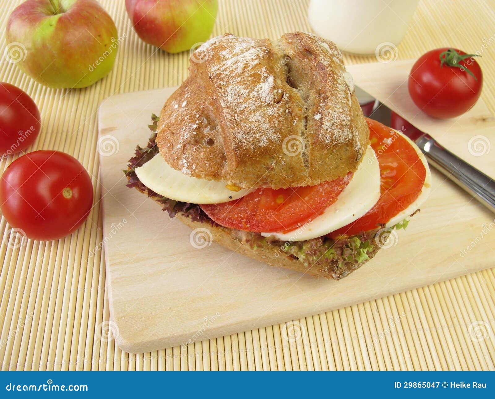 Rye roll for taking along stock image. Image of break - 29865047