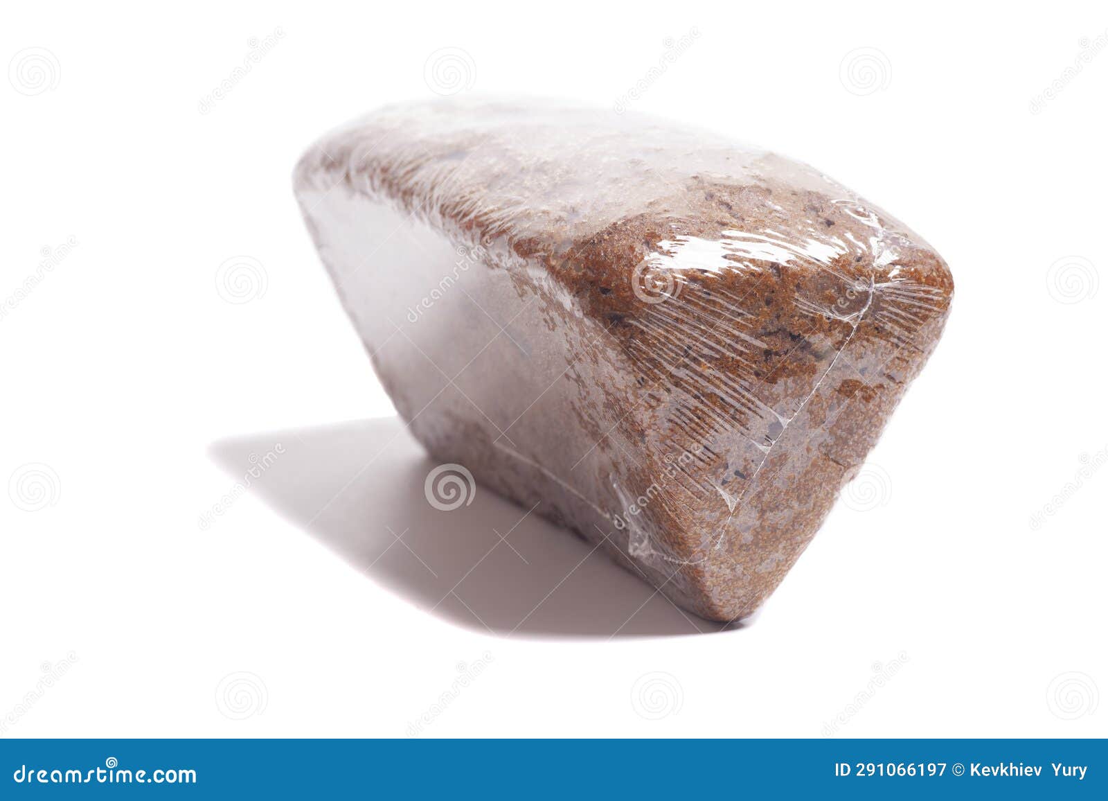 Rye Sourdough Bread in a Package Isolated on White Background Stock ...