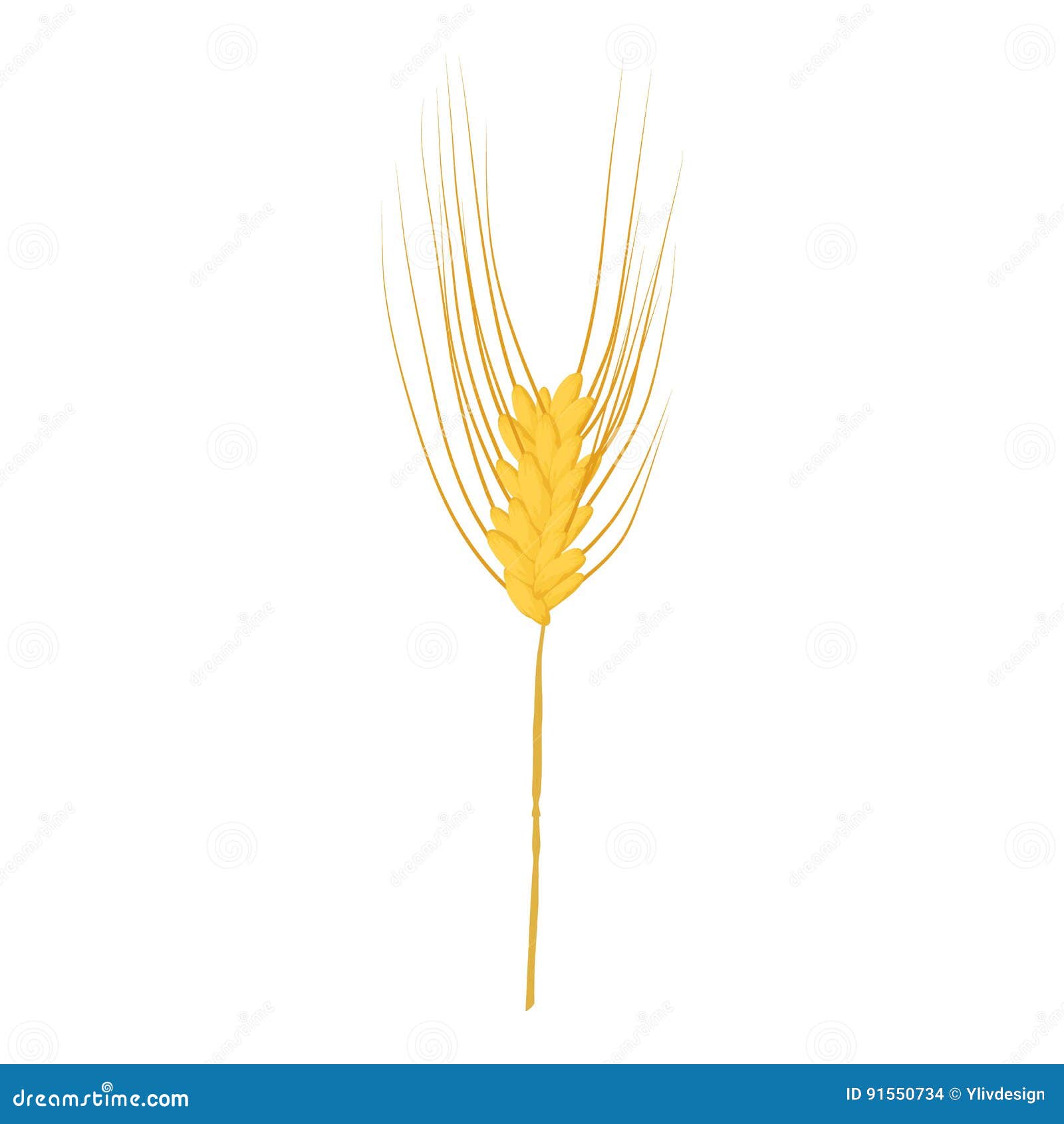 Rye Stalk Icon, Cartoon Style Stock Vector - Illustration of cartoon ...