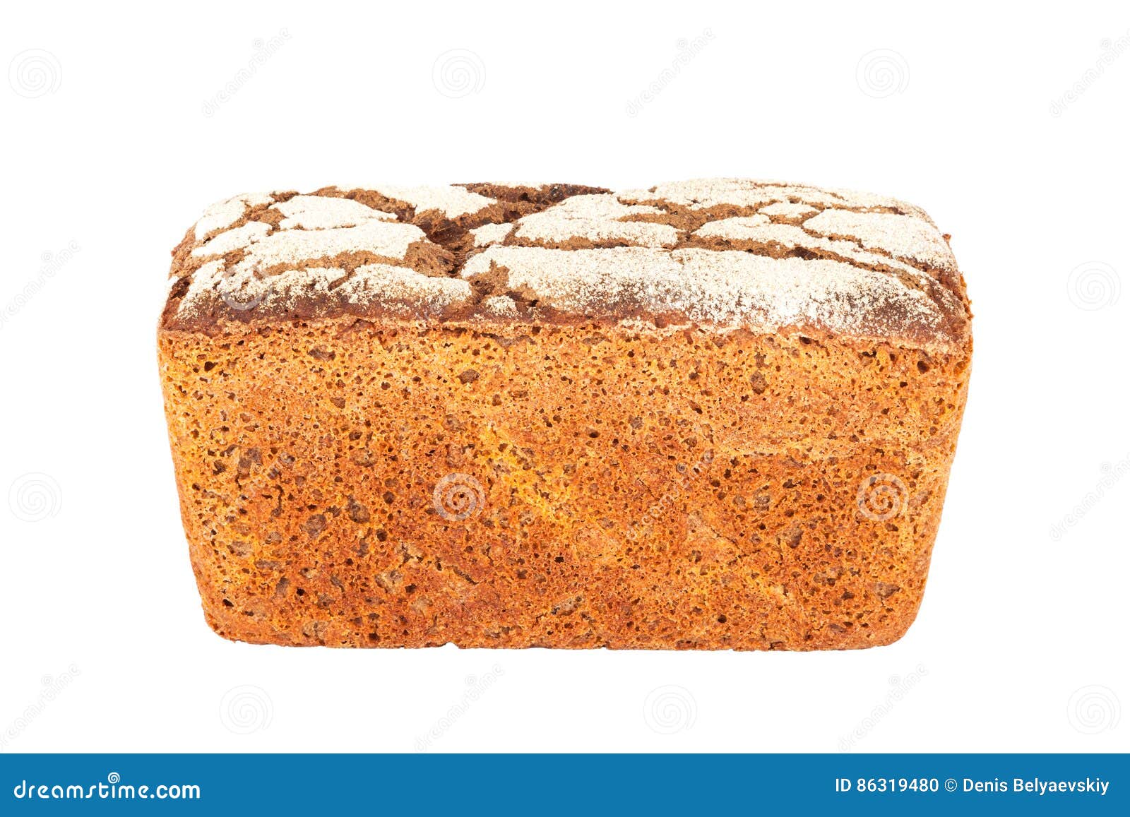 Rye-Wheat Pan Bread stock photo. Image of horizontal - 86319480