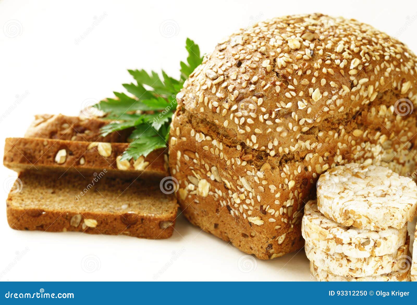 Rye wholemeal bread stock photo. Image of flour, seed - 93312250