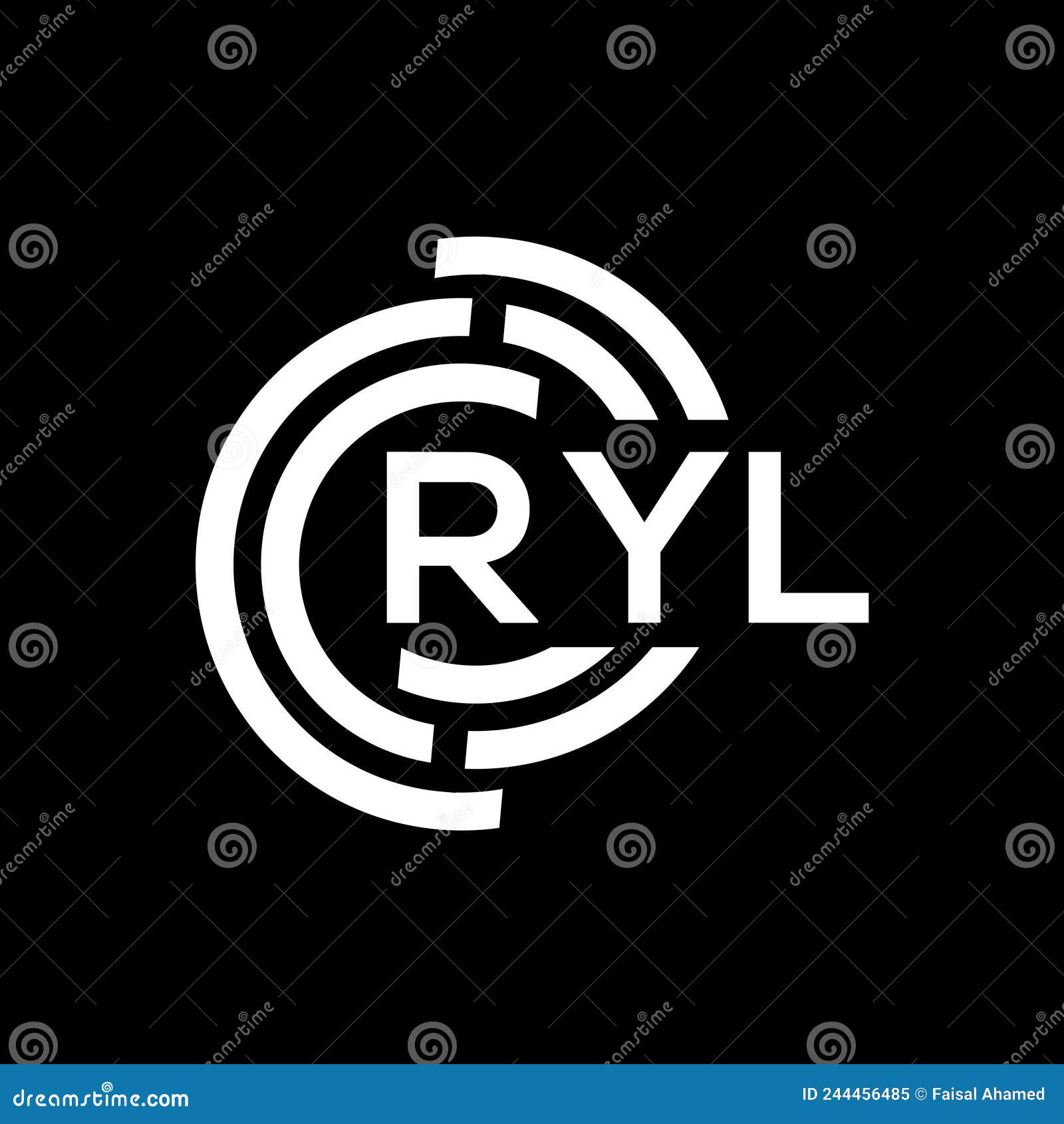 RYL Letter Logo Design. RYL Monogram Initials Letter Logo Concept. RYL ...